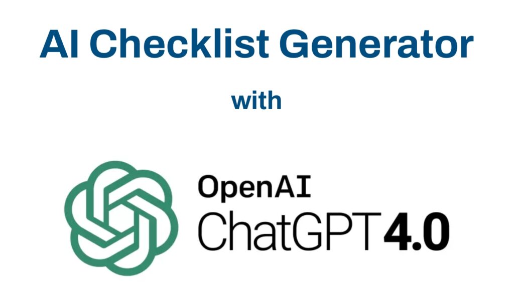 AI Checklist Generator - GPT For That AI Checklist Generator - GPT For That