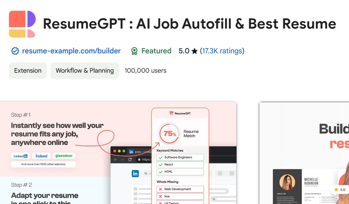 ResumeGPT Chrome - GPT For That